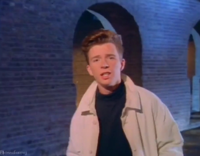 ¿Esto cuenta como Rick Roll?