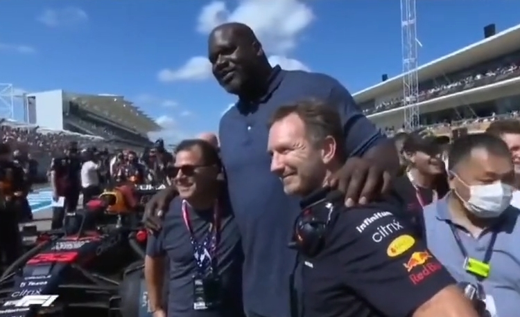 Un clip de vídeo grabado durante los entrenamientos de F1 ayer en EEUU ...