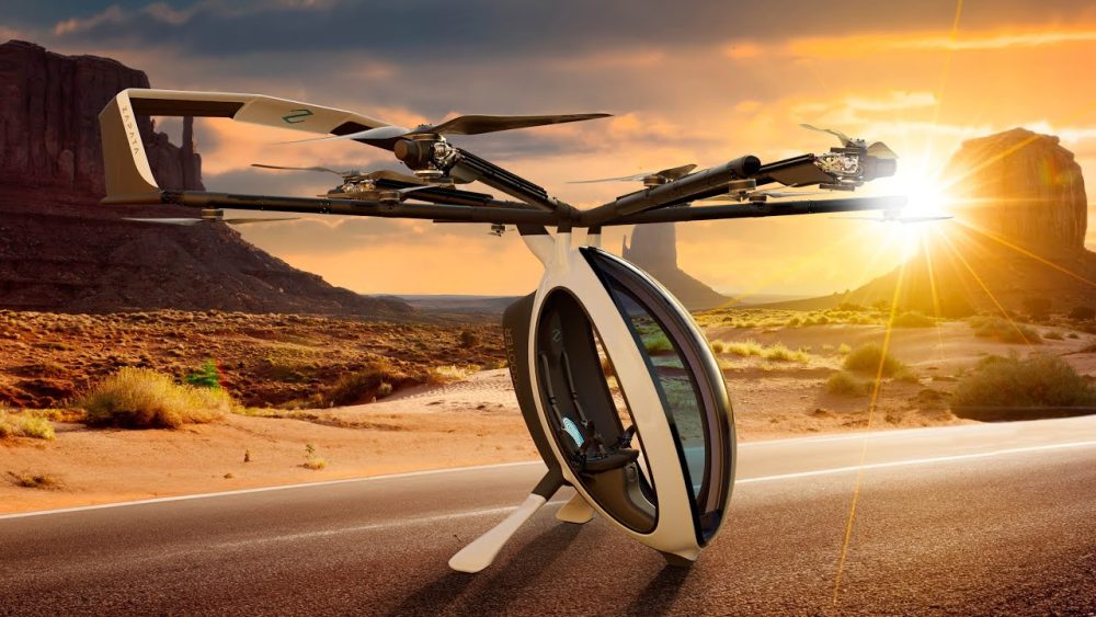 Airscooter: un dron monoplaza que despega y aterriza verticalmente